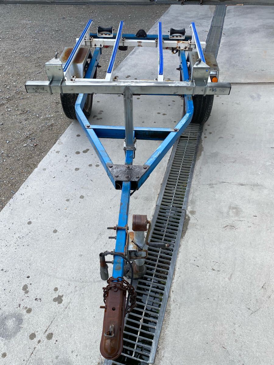 Yahoo!オークション - 軽トレーラー 350kg 2艇積み ジェットスキー ト...