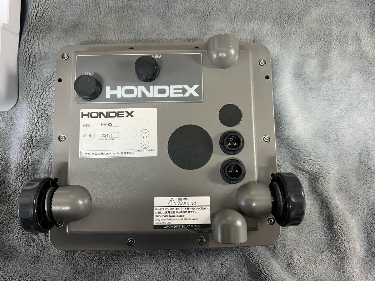 Yahoo!オークション - HONDEX ホンデックス 魚群探知機 HE-8S 振動子付...