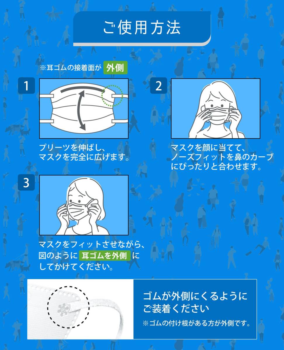 Yahoo!オークション - [医食同源ドットコム] iSDG 立体型プリーツマス...