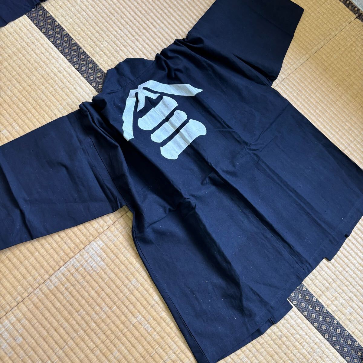 Yahoo!オークション - C-73 古布 印半纏 川村 リメイク 丈70.5cm 裄66c...