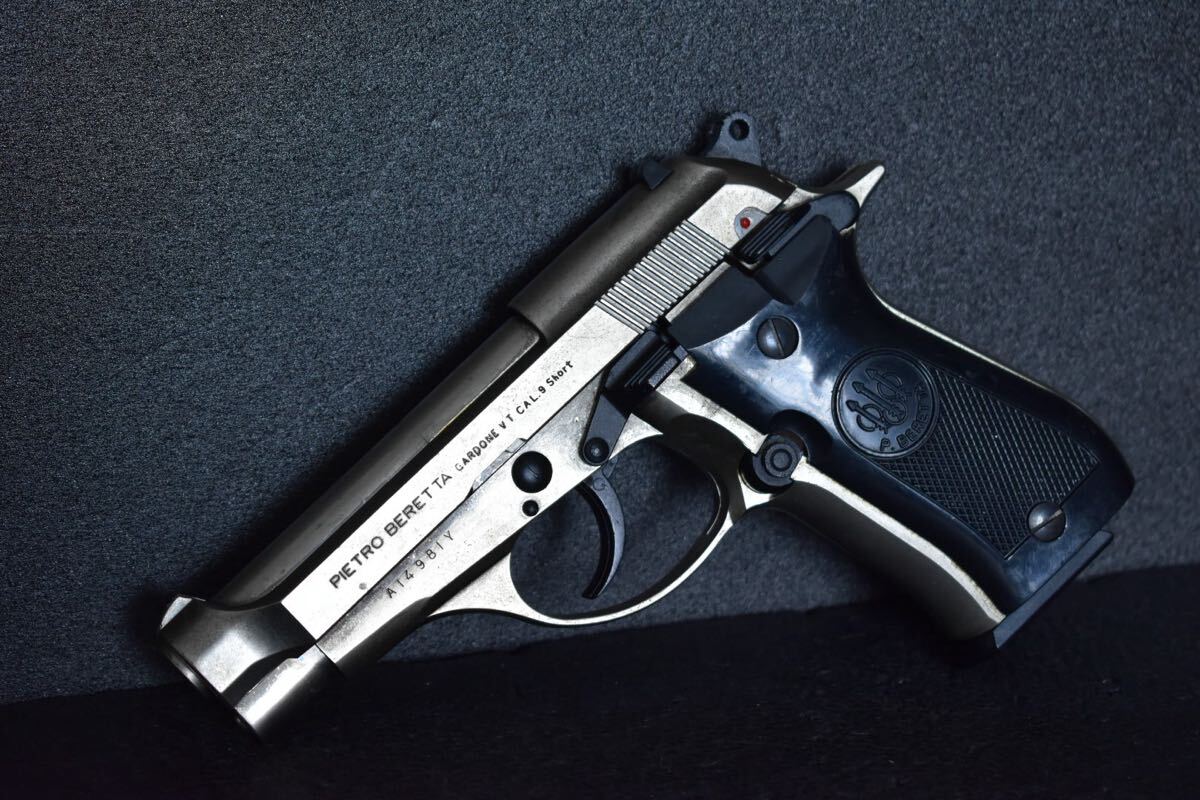 Yahoo!オークション - マルシン ベレッタ M84 シルバー ベレッタ刻印 ...