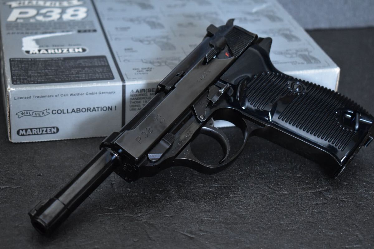 Yahoo!オークション - マルゼン ワルサー P38 ブラックメタル ac40 ガ...