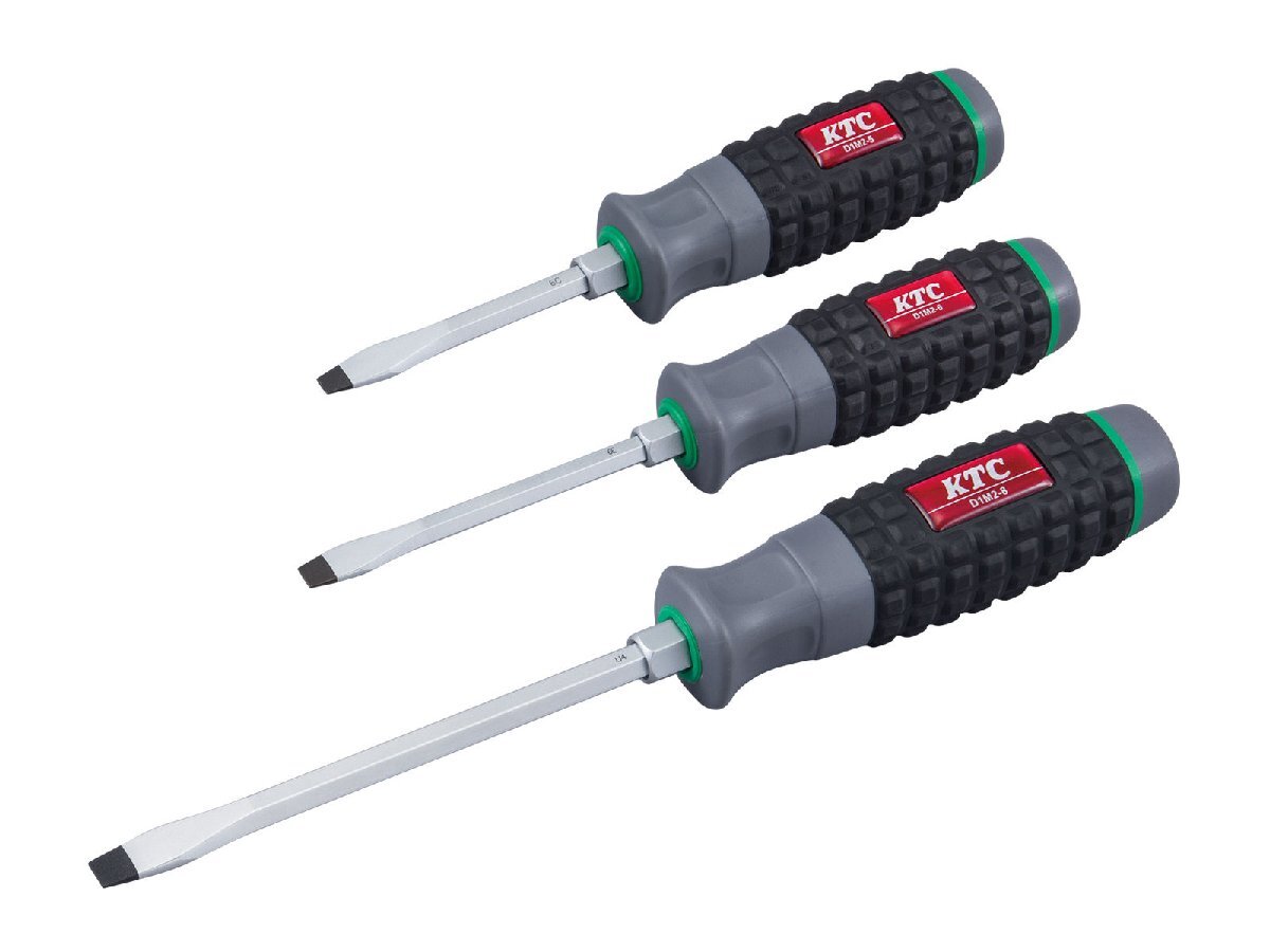 Yahoo!オークション - KTC 京都機械工具 樹脂柄ドライバ マイナス貫通...