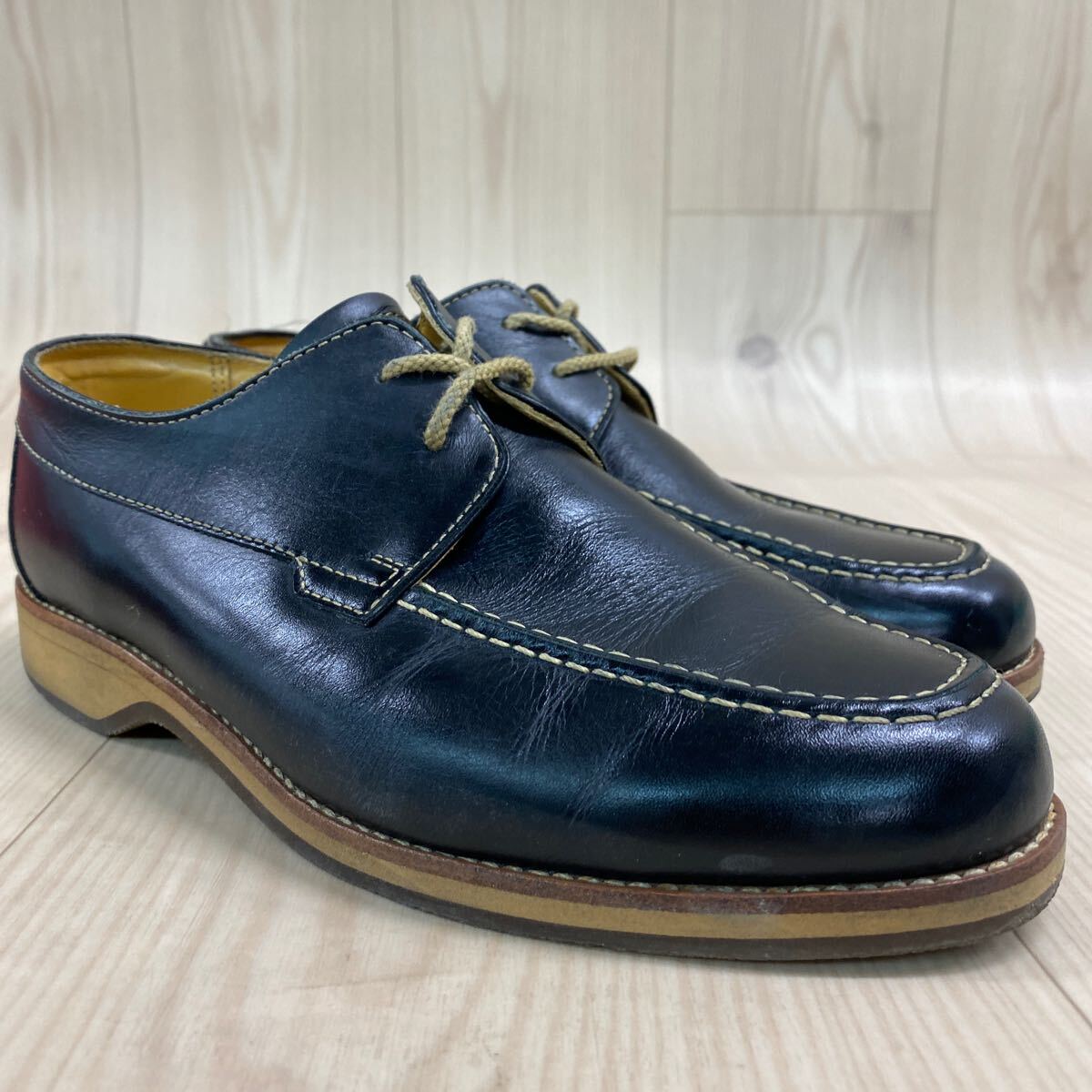 G22 FN 250110 34 Burberry バーバリー デッキシューズ レザーシューズ カジュアルシューズ ブラック メンズ 24.5cm(24.5cm)｜売買されたオークション情報 ...