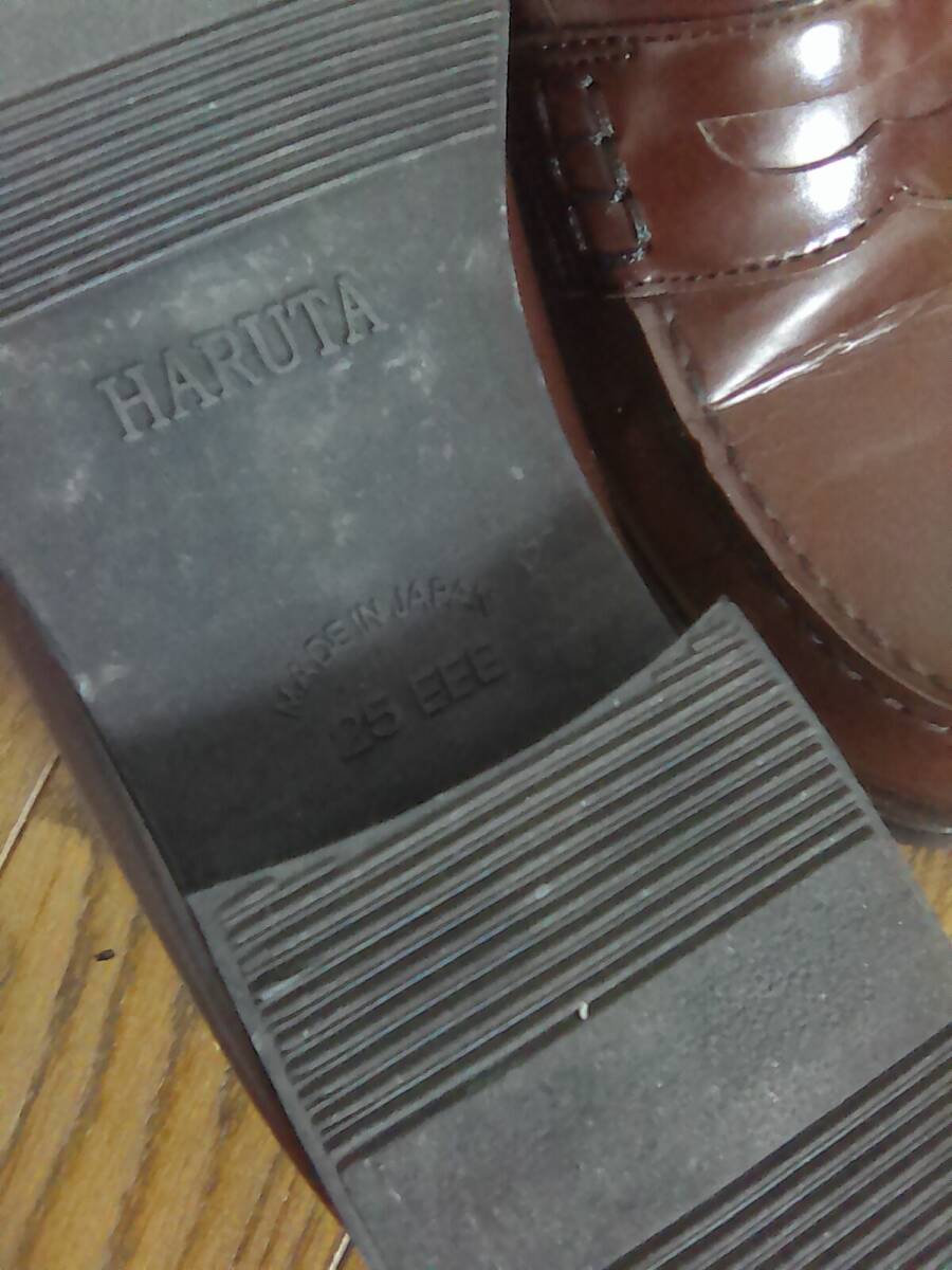 Yahoo!オークション - 中古 HARUTA ハルタ ローファー25.0cm EEE 茶系