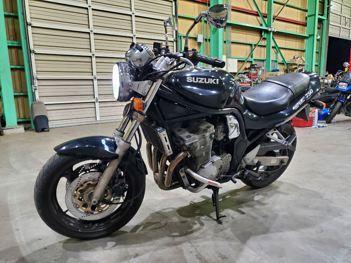 Yahoo!オークション - 格安 GSF750 GR7EA 38785km セル始動 平成8年...