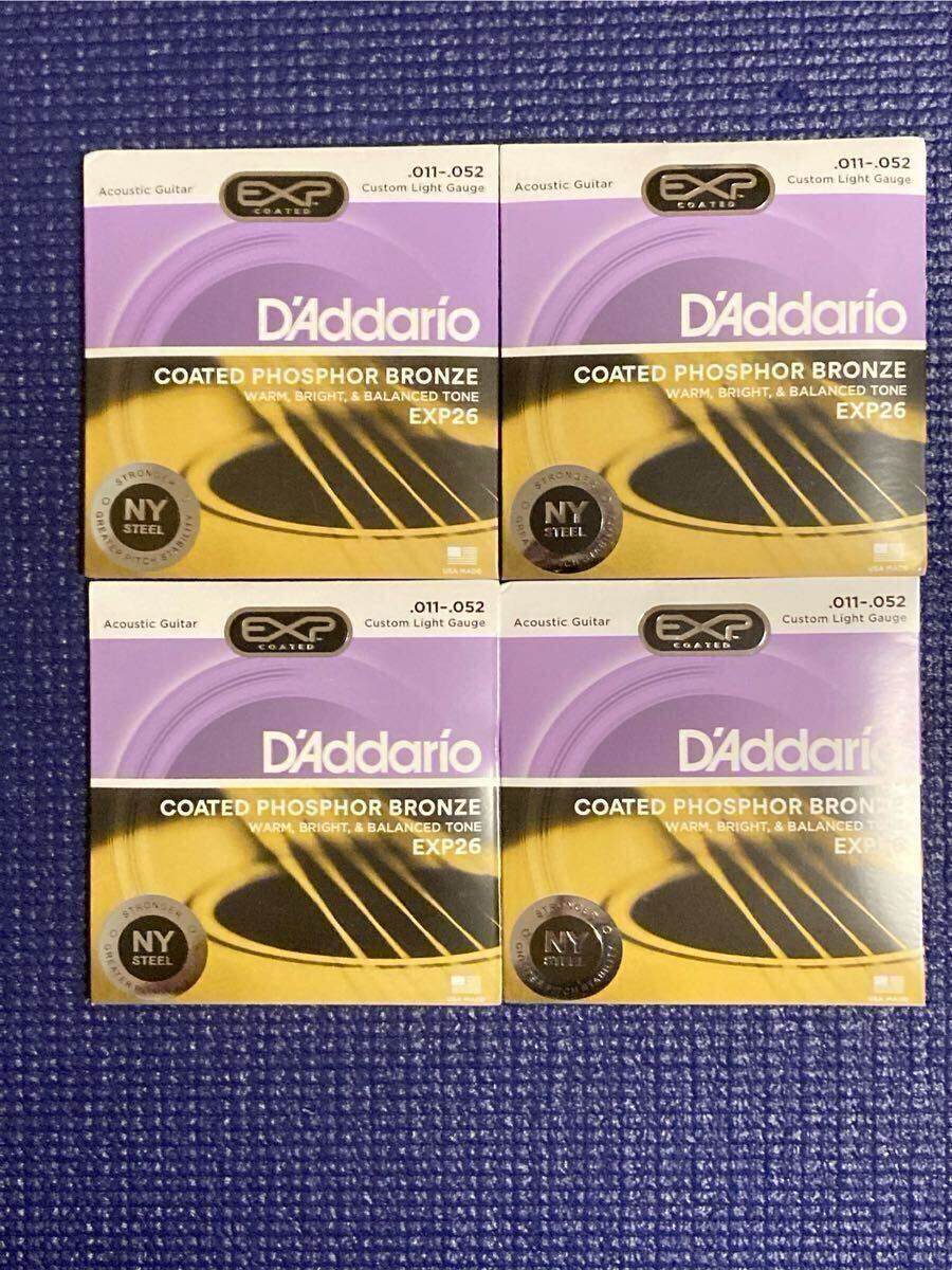 Yahoo!オークション - 【新品】4SET ダダリオアコースティックギター弦...