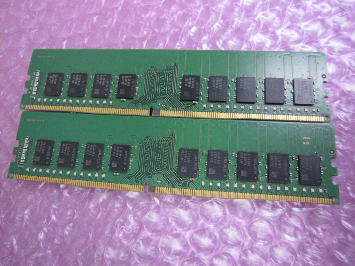 Yahoo!オークション - 3579 SAMSUNG PC4-2666V-EE1-11 ECC 16GB×2 計3...