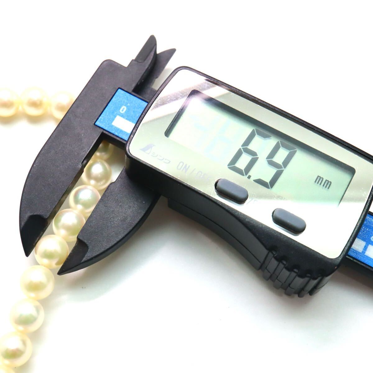 Yahoo!オークション - 1円〜 ホワイト系 K14/Pt アコヤ本真珠ネックレ...