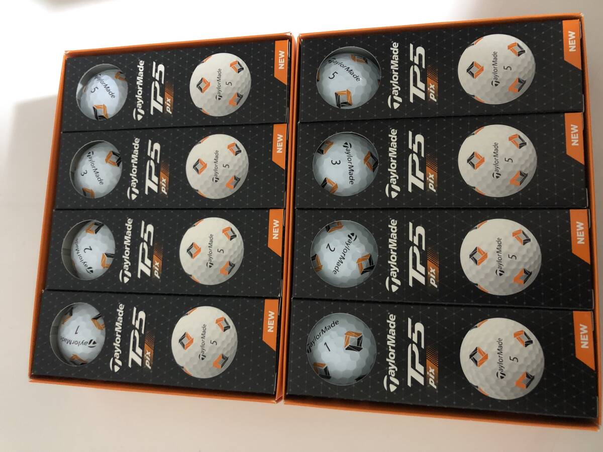 Yahoo!オークション - 新品 テーラーメイド TP5 pix 2ダース ボー...
