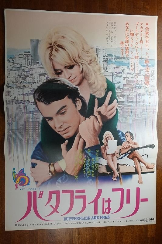 Yahoo!オークション - 長X242/ /国内B2判 映画ポスター【 バタフライは...