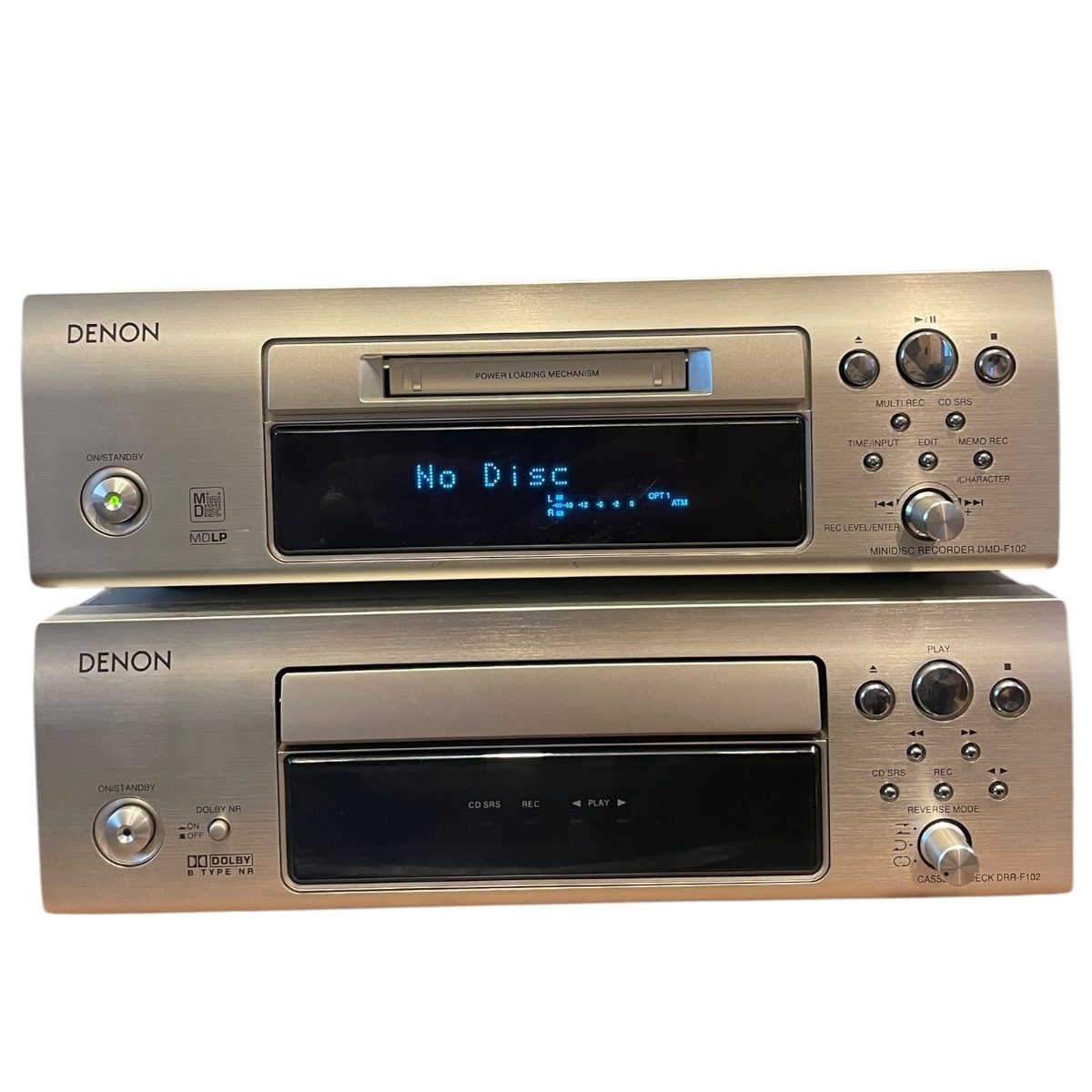 DENON ミニディスクレコーダー DMD-F102 DRR-F102 2台セット MD カセット(一般)｜売買されたオークション情報、yahooの商品情報をアーカイブ公開 - オークファン ...