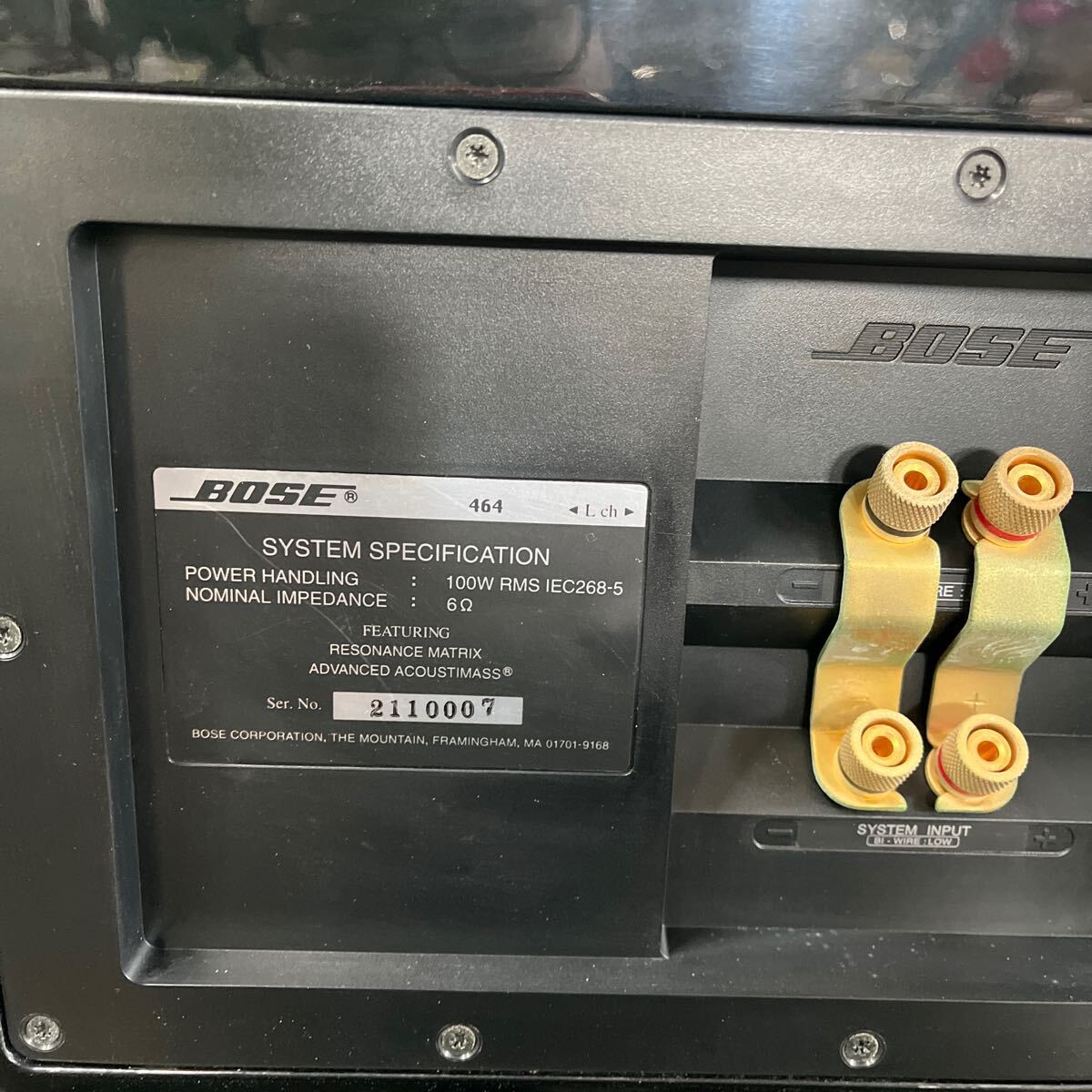 Yahoo!オークション - BOSEスピーカー464動作未確認ジャンク品4個口発...