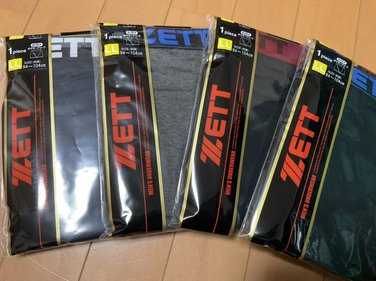 Yahoo!オークション - ZETT/ゼット ボクサーパンツ【LL】サイズ4枚セ...