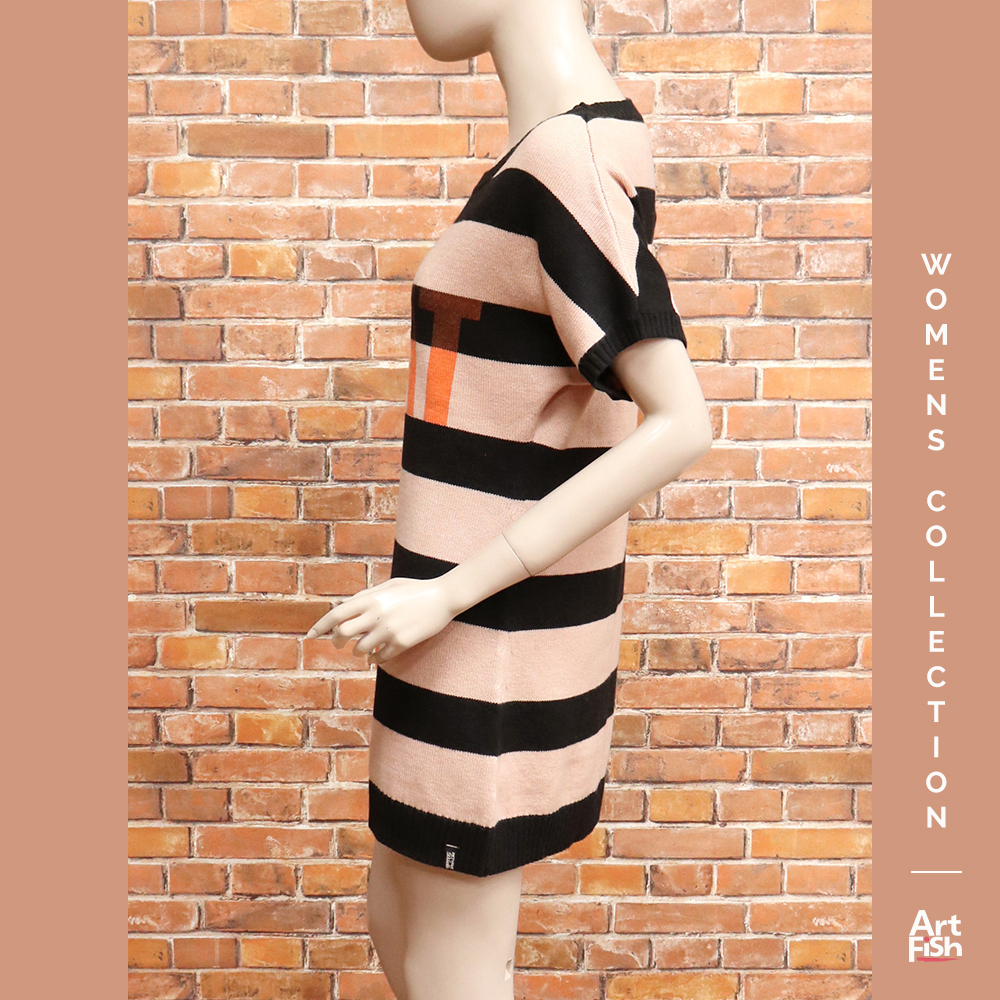 Yahoo!オークション - 1円/秋冬/55DSL/XSサイズ/ボーダー ニット ワン...