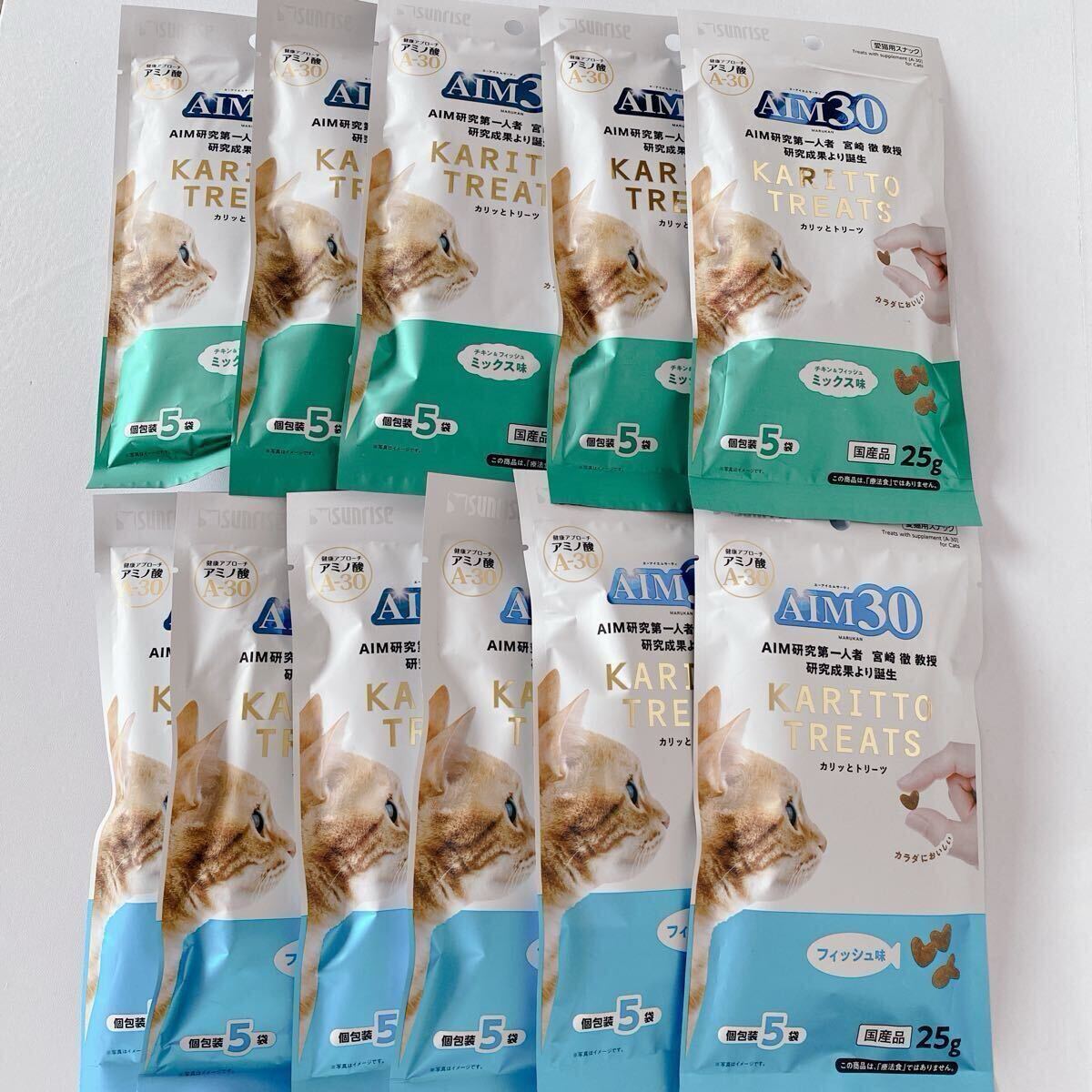 Yahoo!オークション - AIM30 国産 おやつ キャットフード トリーツ マ...