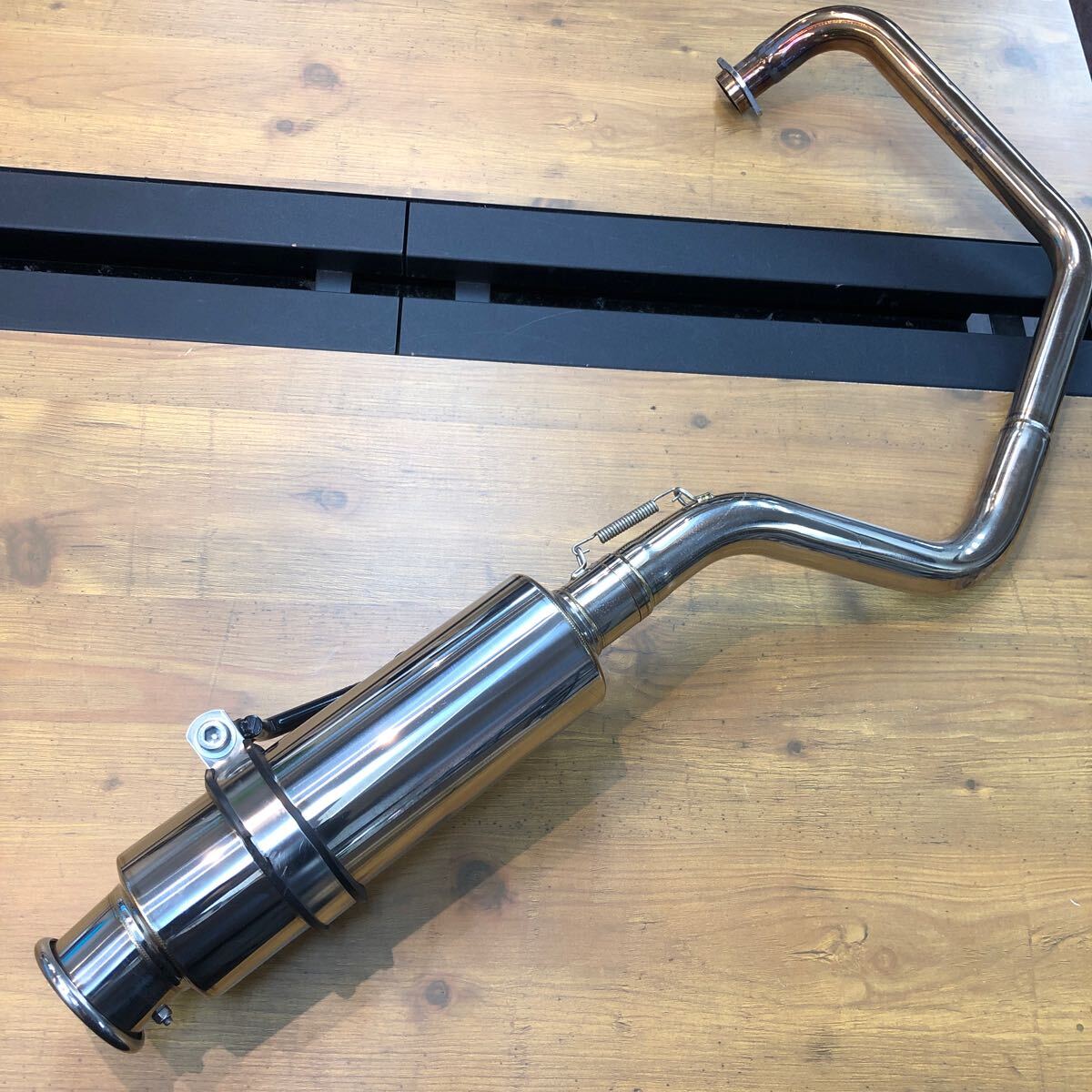 Yahoo!オークション - エイプ100 HC07-140〜外しフルエキマフラー