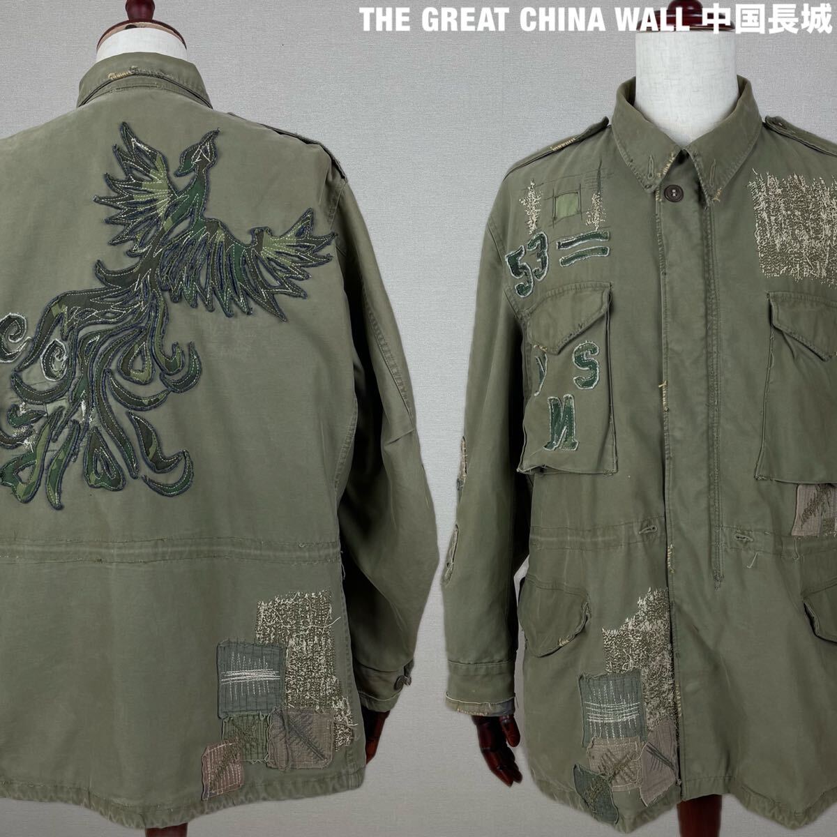 激レア!THE GREAT CHINA WALLレザーライダーズジァケット1点物 暴れ 激レア!THE GREAT CHINA WALLレザーライダーズジァケット1点物 暴れ