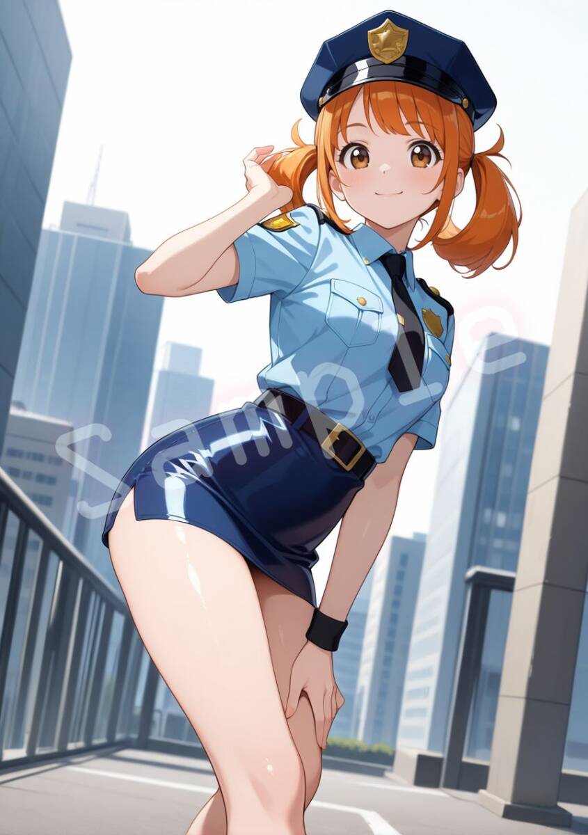 Yahoo!オークション - A476 オリジナル 橙髪 ツインテール ミニスカポ...