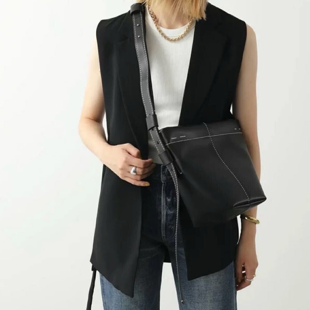 PROENZA SCHOULER Barrow バケット ショルダーバッグ クロス PROENZA SCHOULER Barrow バケット ショルダーバッグ クロス