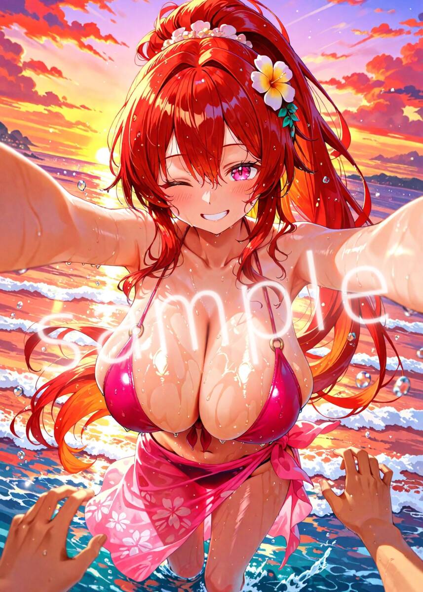 Yahoo!オークション - M336 AIアート A4ポスター セクシー 美少女イラ...