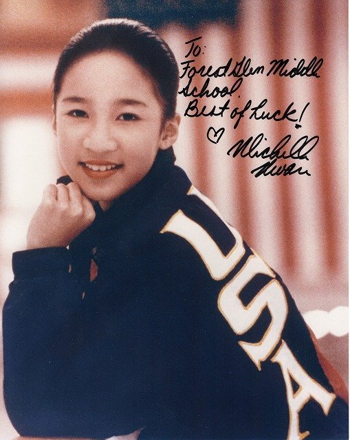 Yahoo!オークション - 【UACCRD】ミシェル・クワン直筆サイン 米国女子...