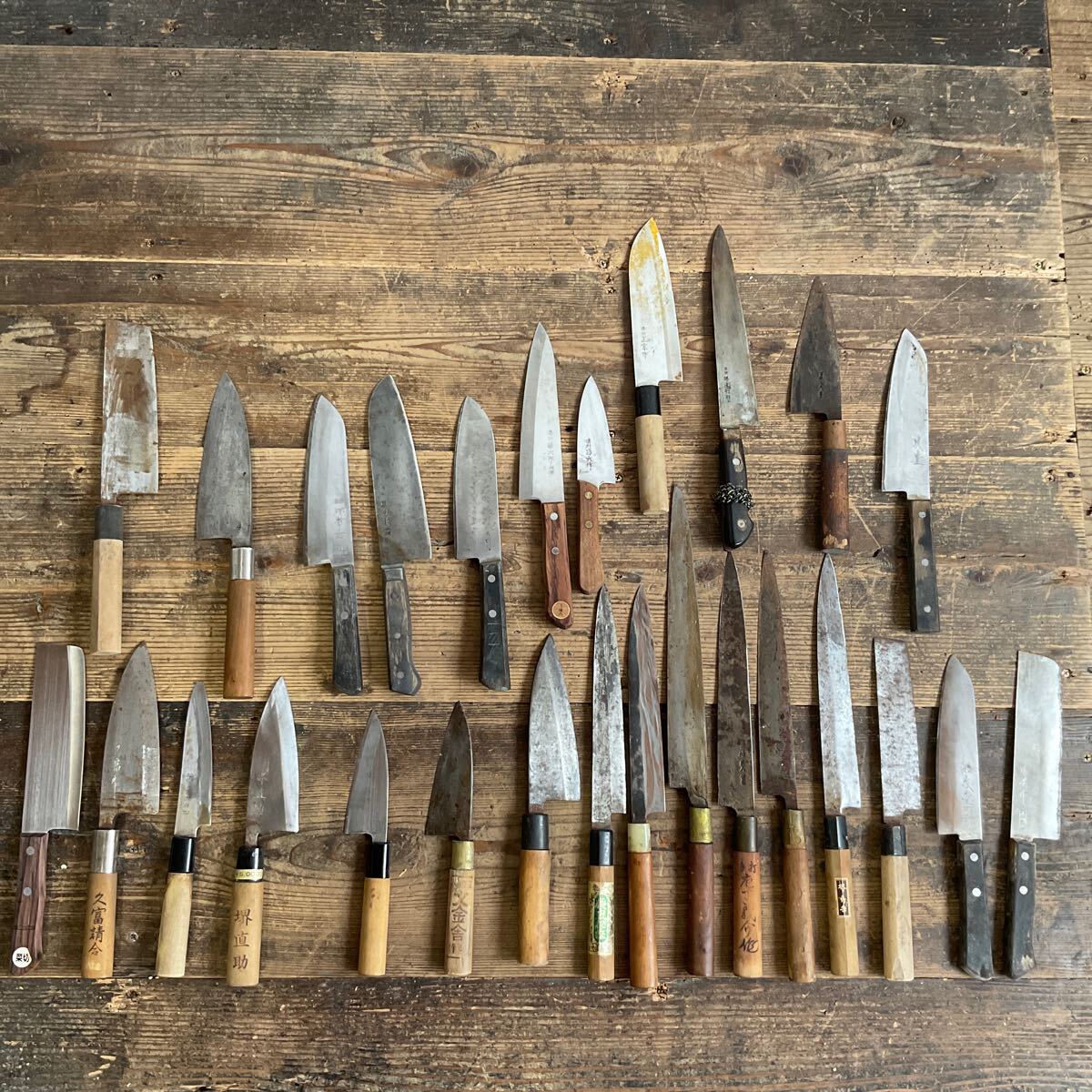 Yahoo!オークション - P05/ 和包丁 出刃包丁 刺身包丁 料理包丁 まとめ...