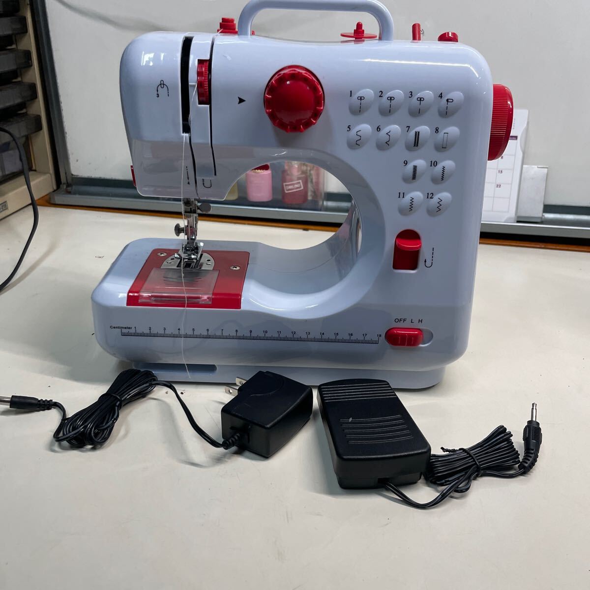 Yahoo!オークション - 家庭用コンパクト 電動ミシン FHSM-505B