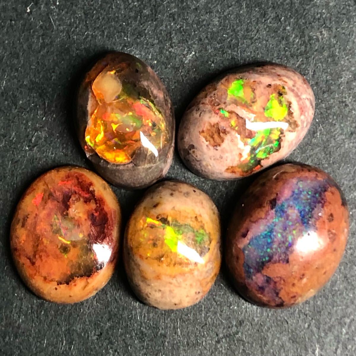 Yahoo!オークション - 1円〜 遊色効果 （天然カンテラオパールおまとめ...