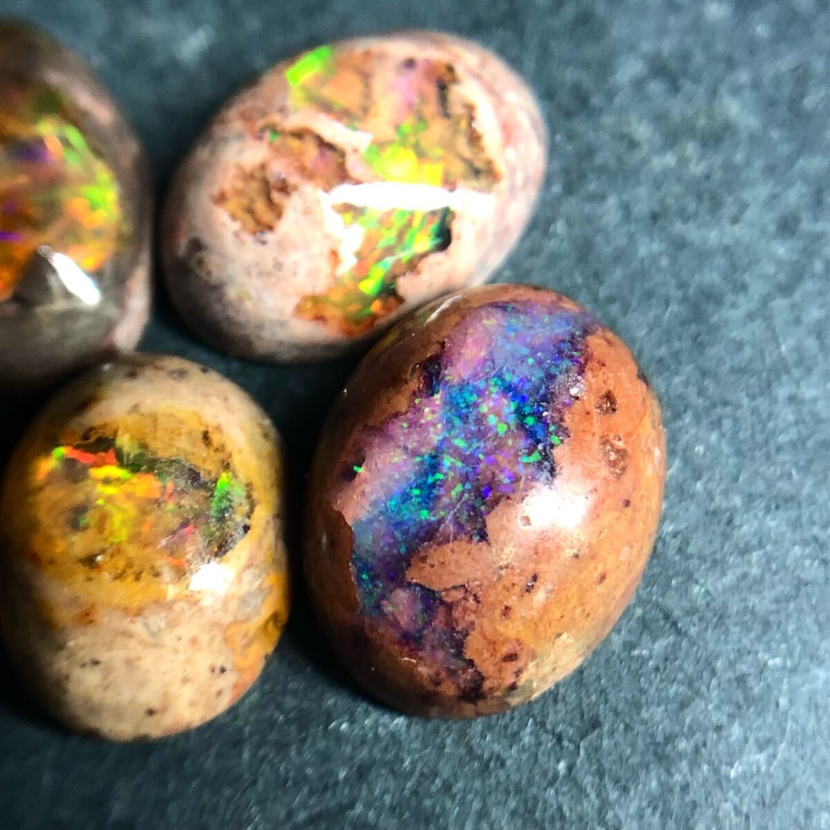 Yahoo!オークション - 1円〜 遊色効果 （天然カンテラオパールおまとめ...