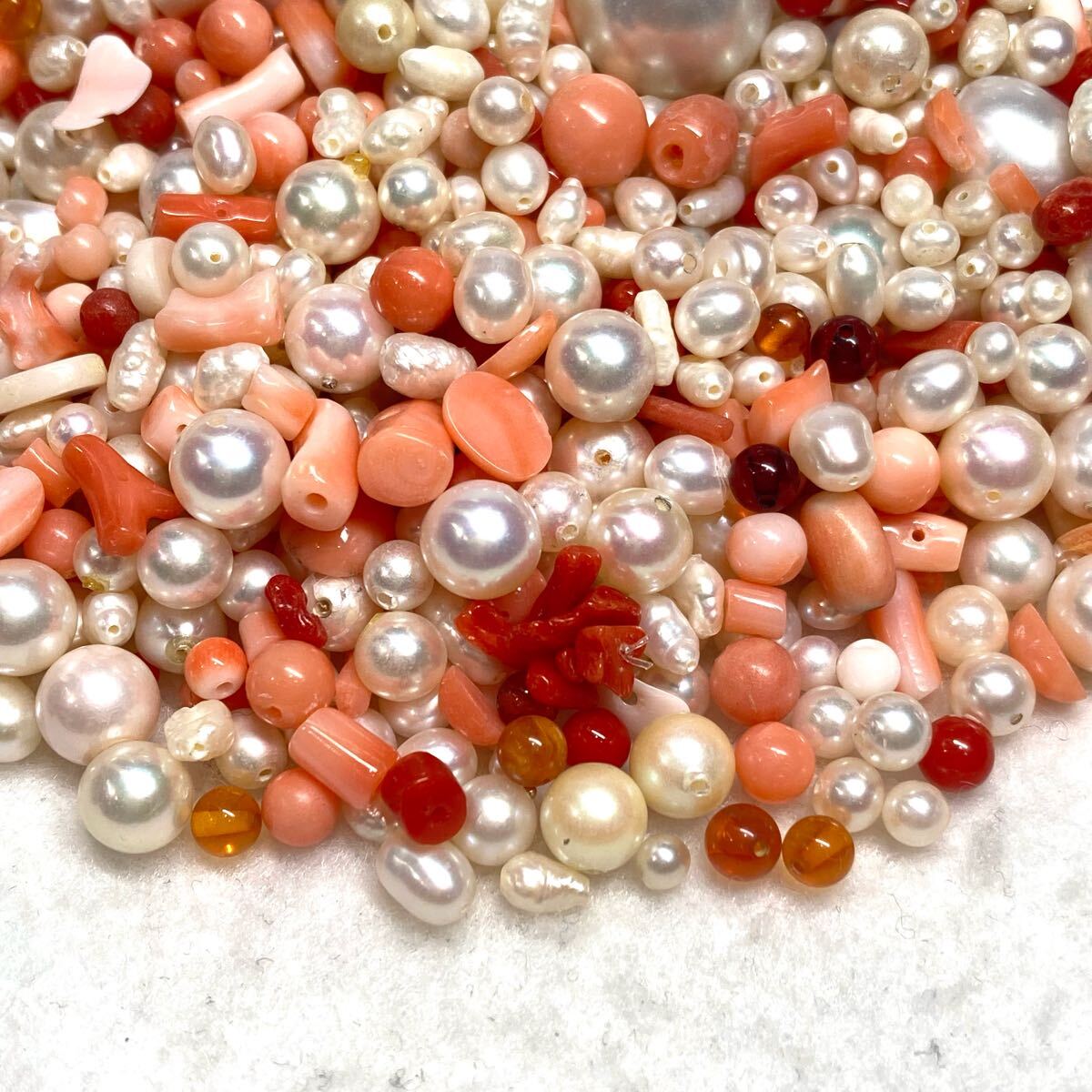 Yahoo!オークション - 1円〜 大量 （天然本珊瑚・パール・琥珀おまとめ...