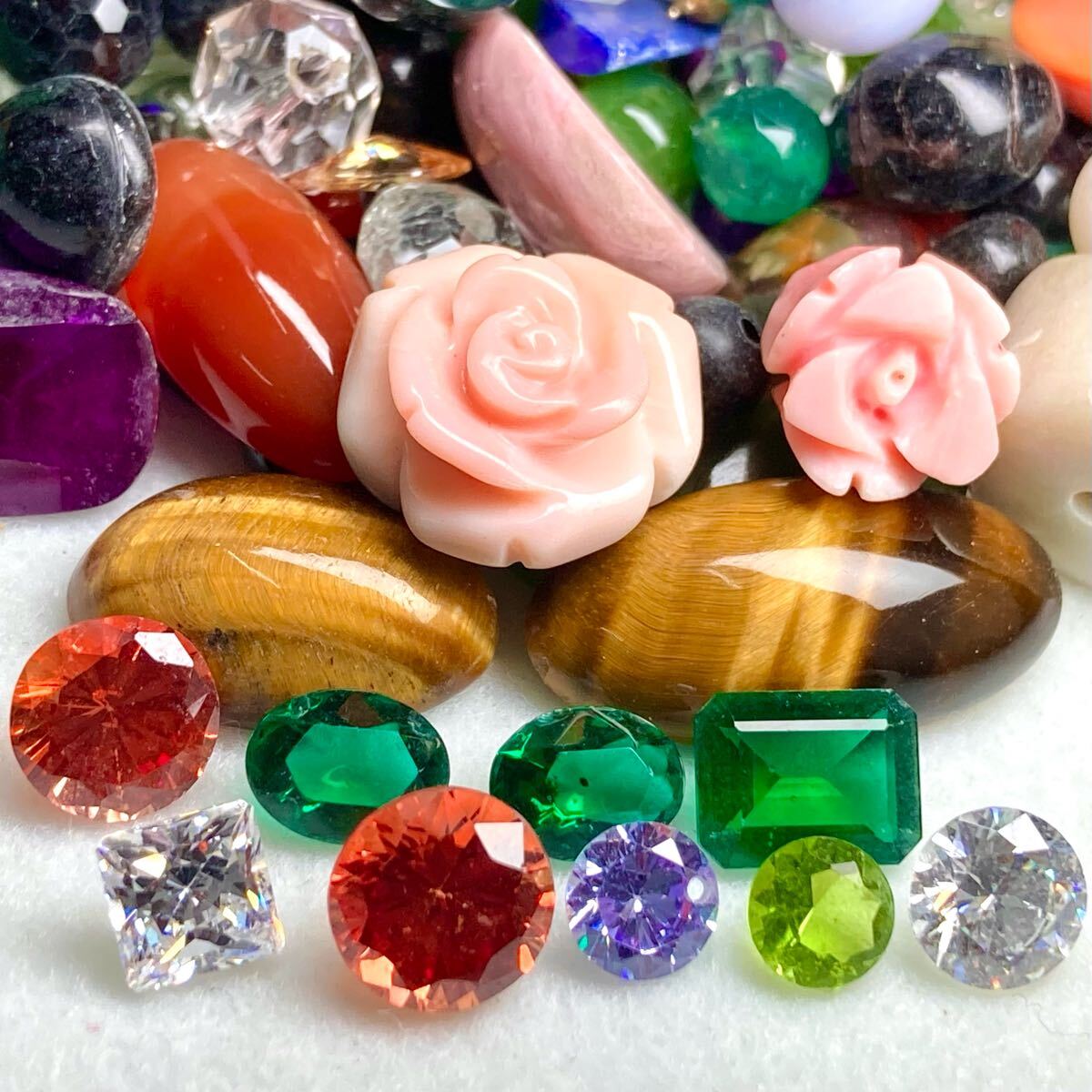 Yahoo!オークション - 1円〜 大量 （色石おまとめ5002ct）f 約1000.4g ...