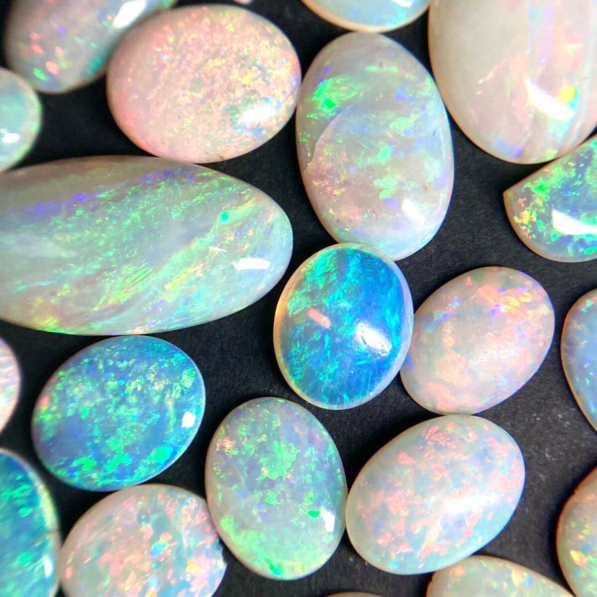 Yahoo!オークション - 1円〜 遊色効果 （天然オパールおまとめ100.5ct...