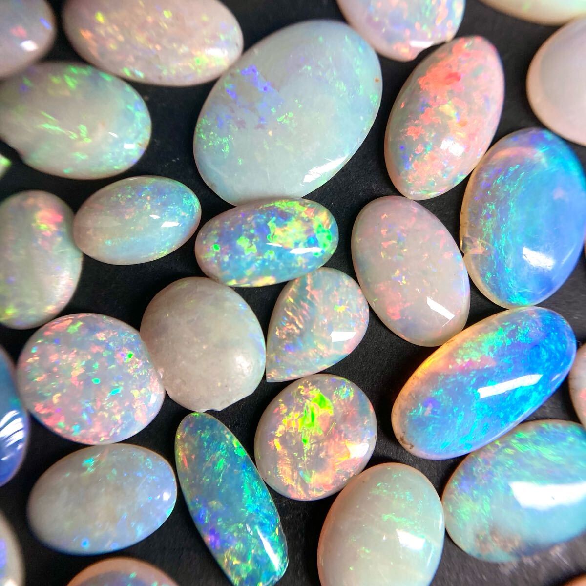 Yahoo!オークション - 1円〜 遊色効果 （天然オパールおまとめ100.5ct...