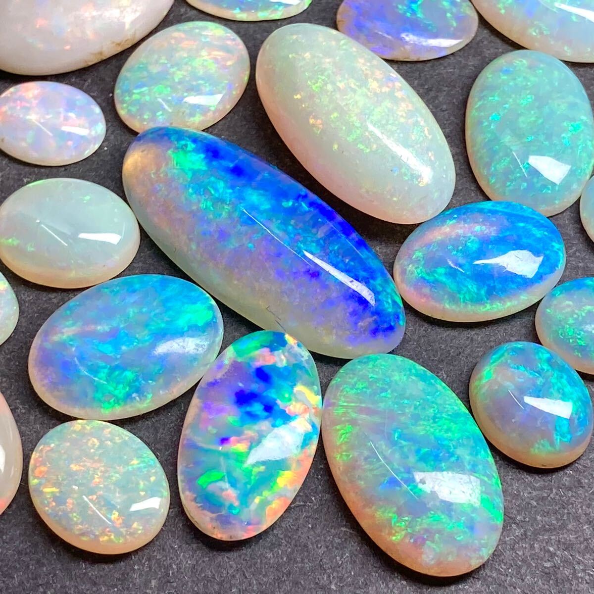 Yahoo!オークション - 1円〜 遊色効果 （天然オパールおまとめ100.5ct...
