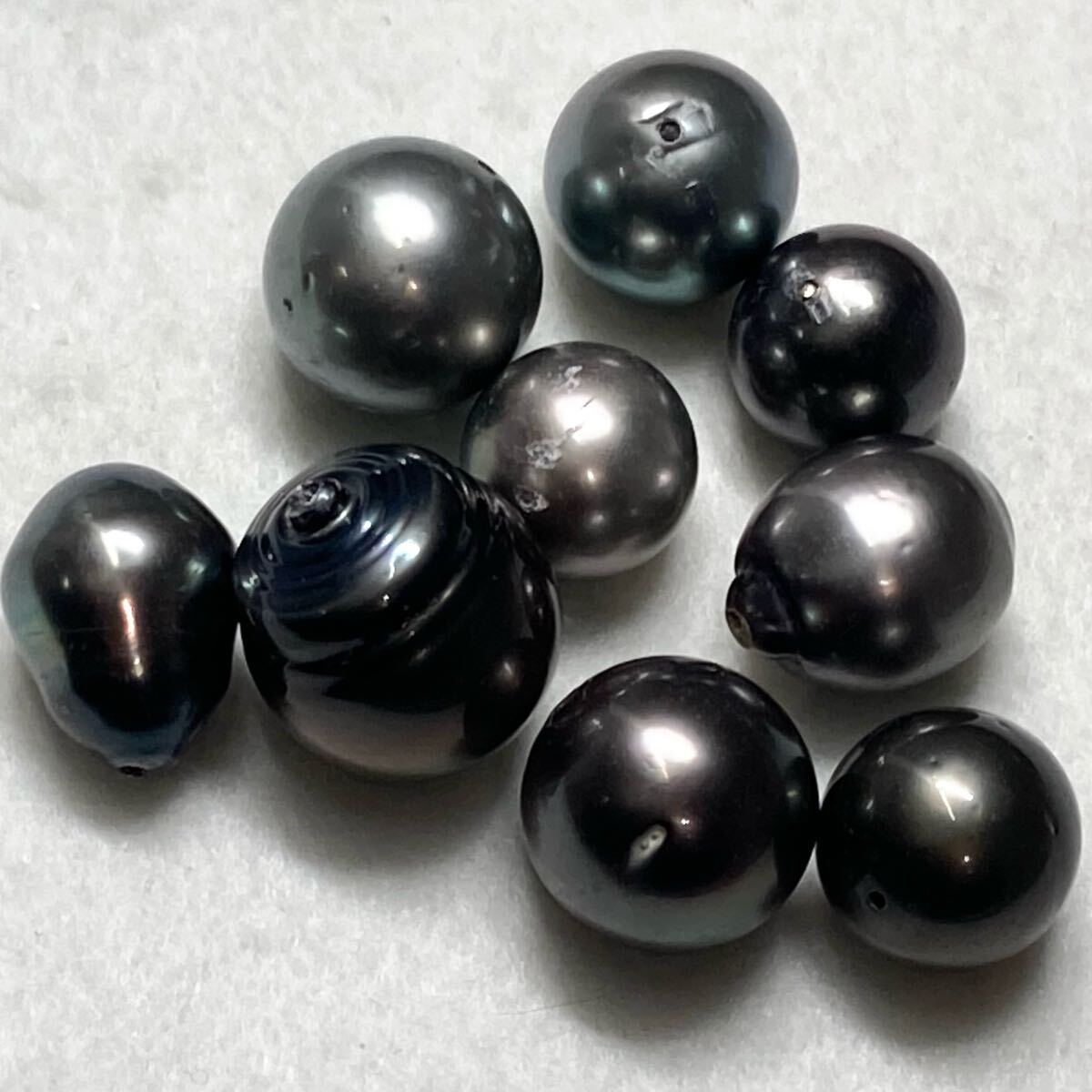 Yahoo!オークション - 1円〜 （南洋黒蝶真珠おまとめ139ct）f 約27.8g ...
