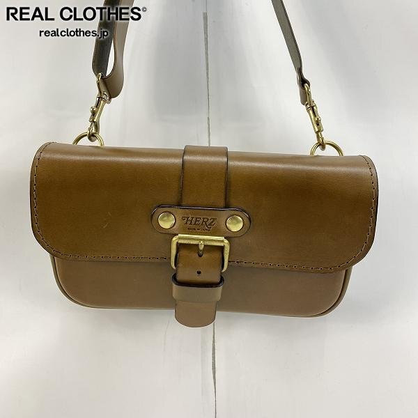 Yahoo!オークション - HERZ/ヘルツ 一本ベルトのクラシックボディバッ...