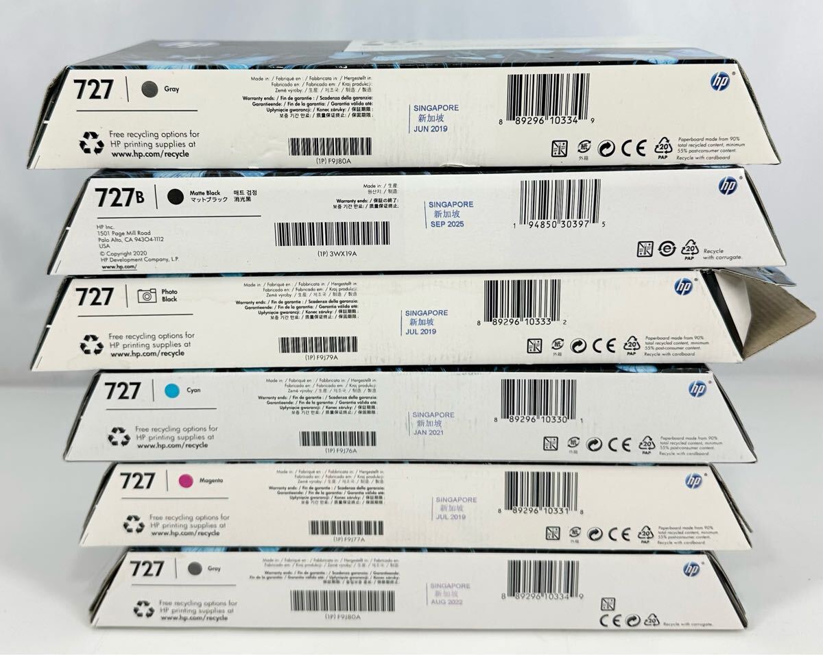 Yahoo!オークション - 【未使用】 hp 純正インクカートリッジ 727 727B...