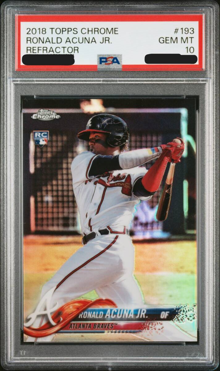 Yahoo!オークション - 【PSA10】R.アクーニャ RC 2018 TOPPS CHRO...