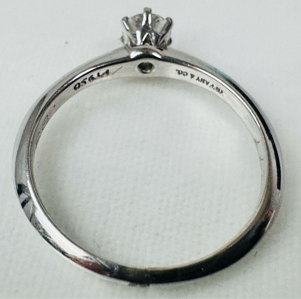 Yahoo!オークション - TIFFANY&Co. ティファニー PT950 ソリティア ダ...