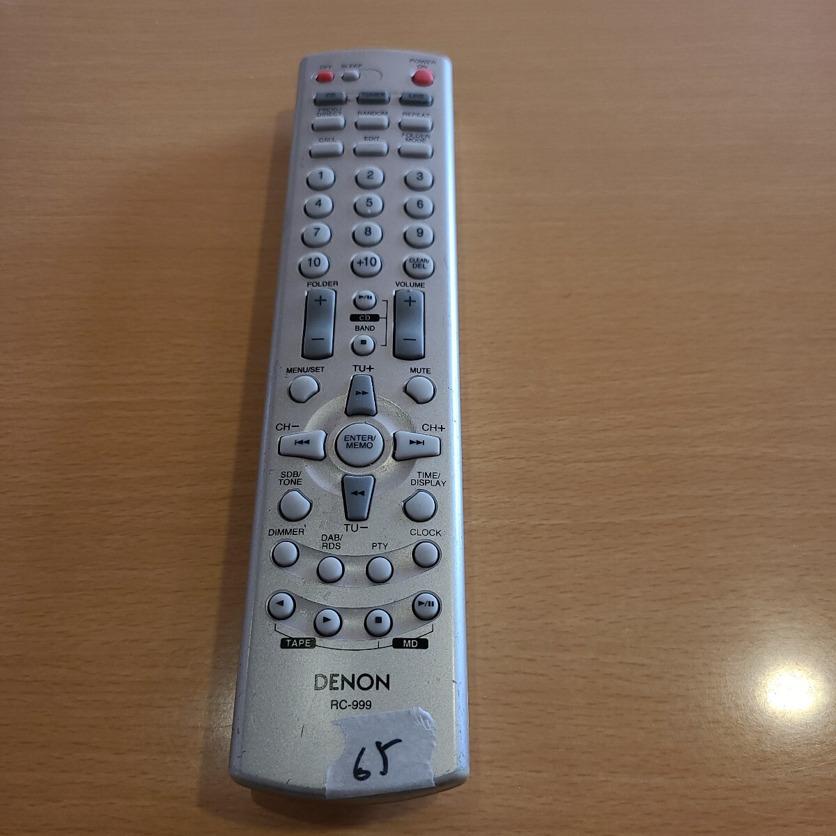 Yahoo!オークション - 65リモコン104 DENON RC-999 使用感あり