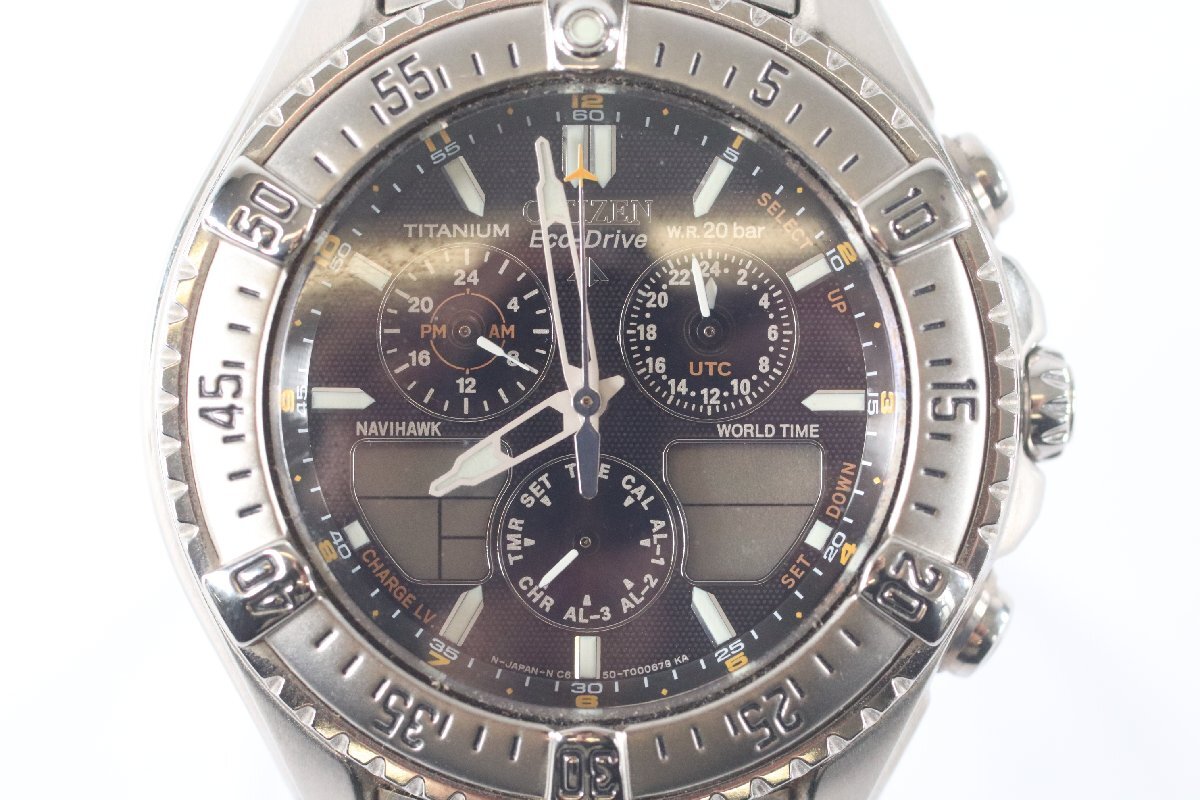 CITIZEN シチズン プロマスター エコドライブ C650-T000363 TA ソーラー デジアナ チタン メンズ 腕時計 1095-YN(プロマスター)｜売買されたオークション情報 ...