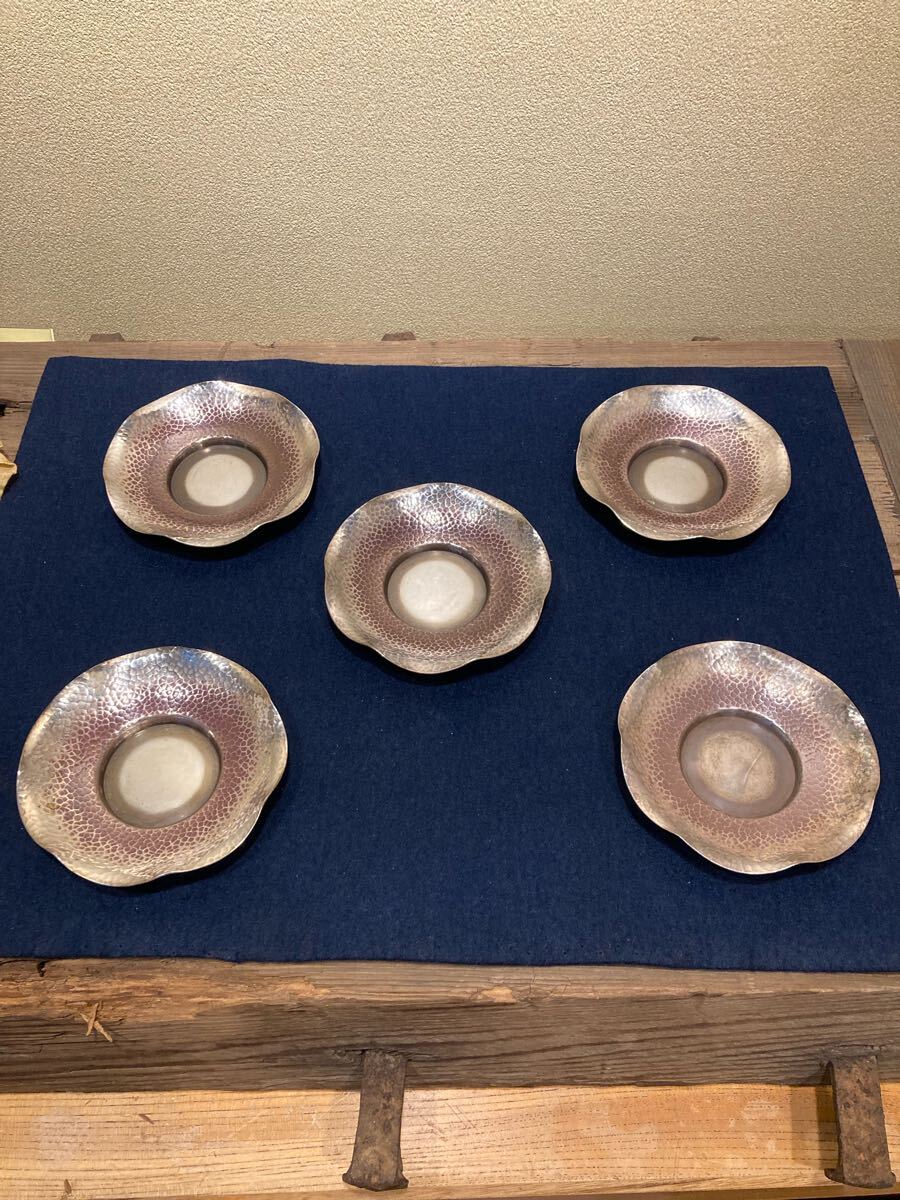 Yahoo!オークション - 一鶴齋 純銀茶托子