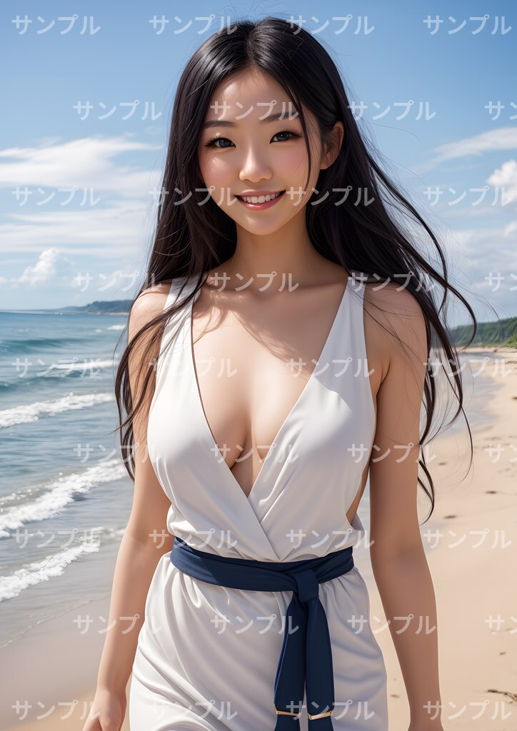 Yahoo!オークション - №21 A4 ポスター AI美女 光沢紙 ラミネート済 ...