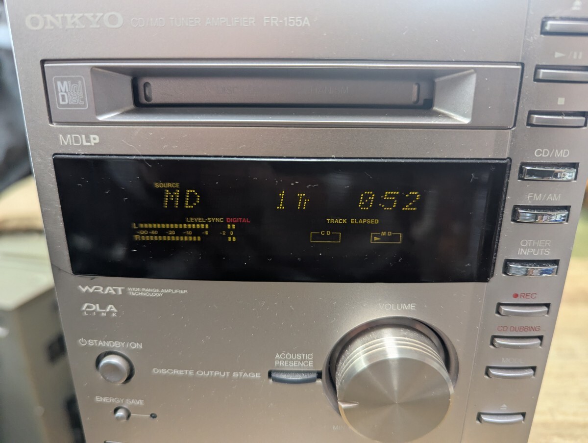 ONKYO CD MD システムコンポ FR-155A ジャンク(MDコンポ)｜売買されたオークション情報、yahooの商品情報をアーカイブ公開 - オークファン（aucfan.com）