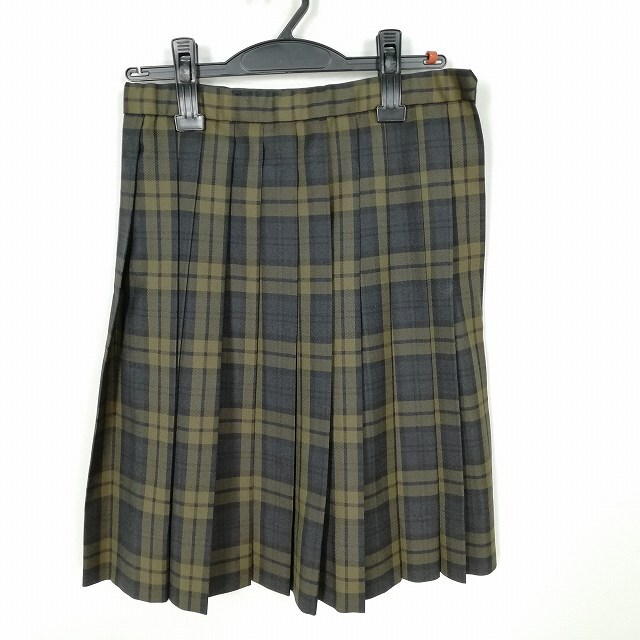 Yahoo!オークション - 1円 スクールスカート 冬物 w60-丈55 チェック ...