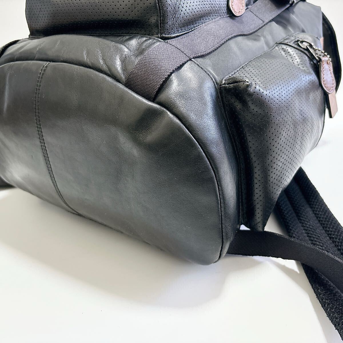 Yahoo!オークション - M154 定価13万 COACH コーチ パーフォレイテッド...