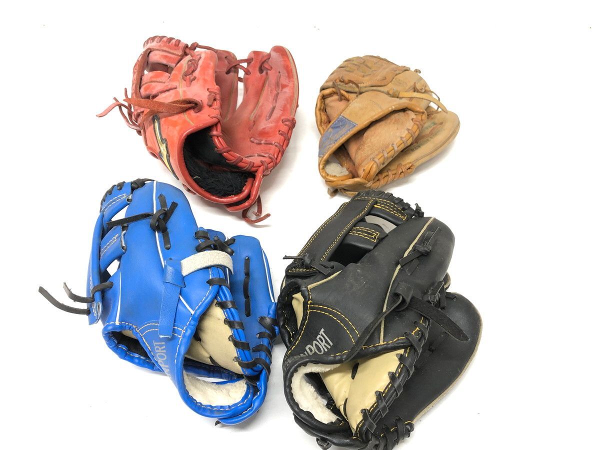 Yahoo!オークション - 2290 グローブ まとめ 大人用 子供用 野球 Mizun...
