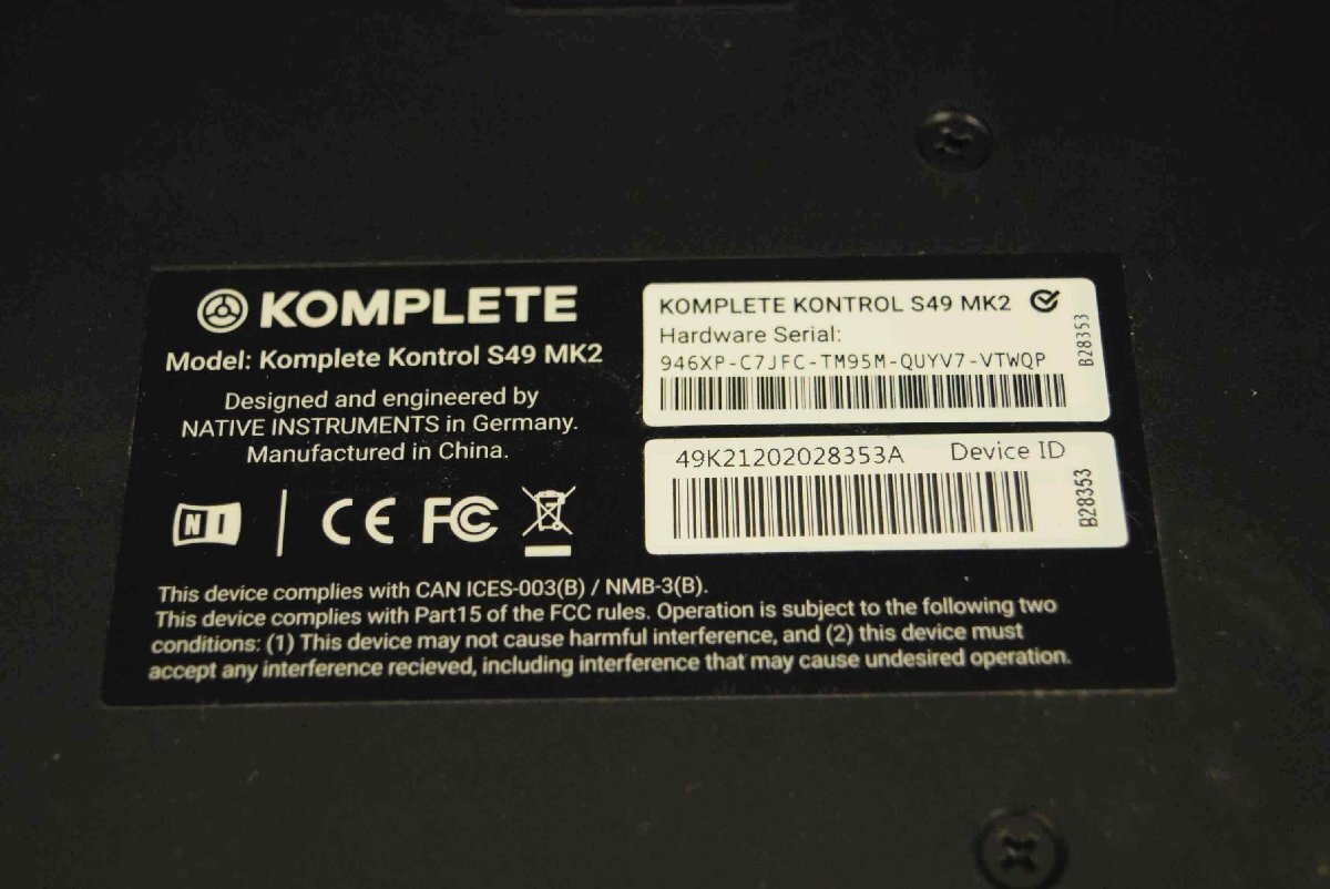 Yahoo!オークション - 【G】 Native Instrments KOMPLETE KONTROL S49 ...