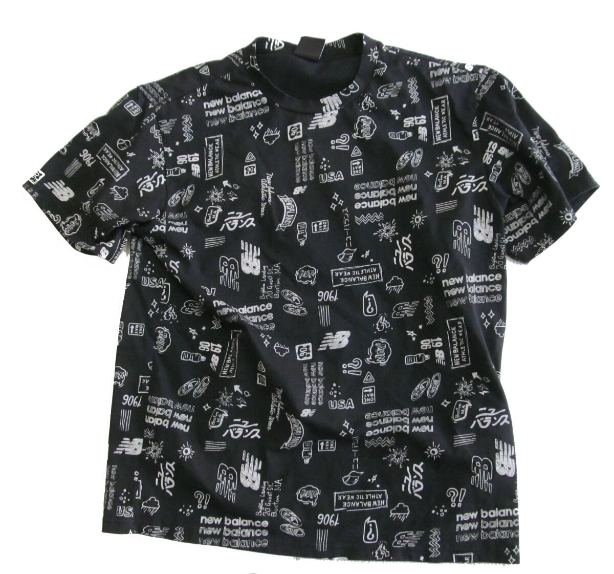 Yahoo!オークション - ニューバランス 総柄 半袖 Tシャツ XL E95